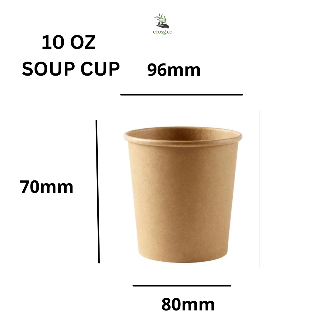 Paper Soup Tubs/Kraft Paper Cups/ Kraft Paper Soup Cup 300ml (10oz ...